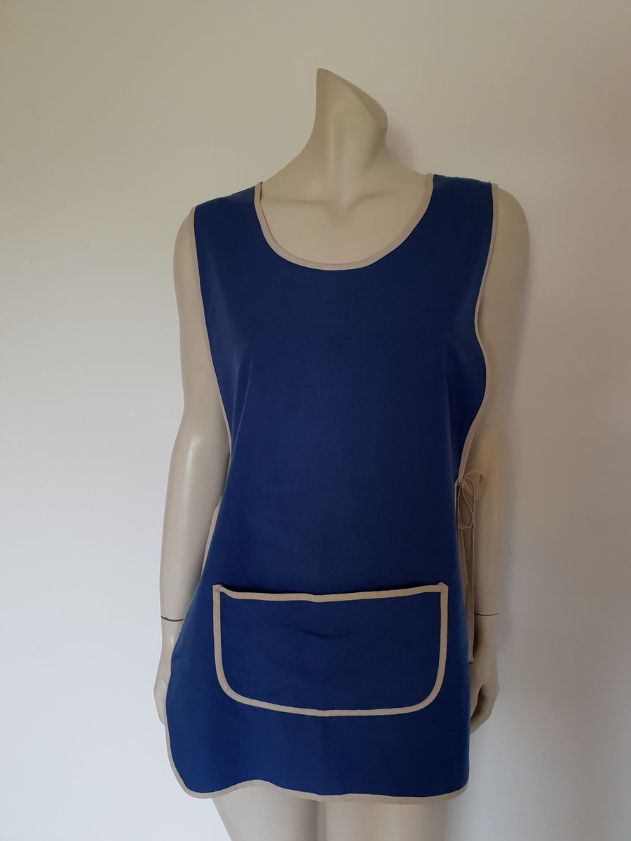 1970s Blue Tuck Shop Lady's Pinny – Louisa Amelia Jane Vintage