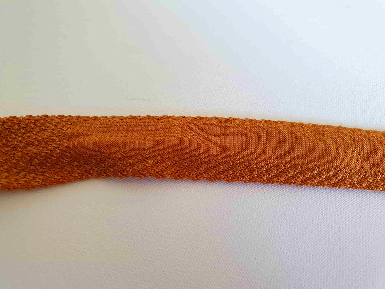 1960s Knitted Tan Tie With Square Blade – Louisa Amelia Jane Vintage