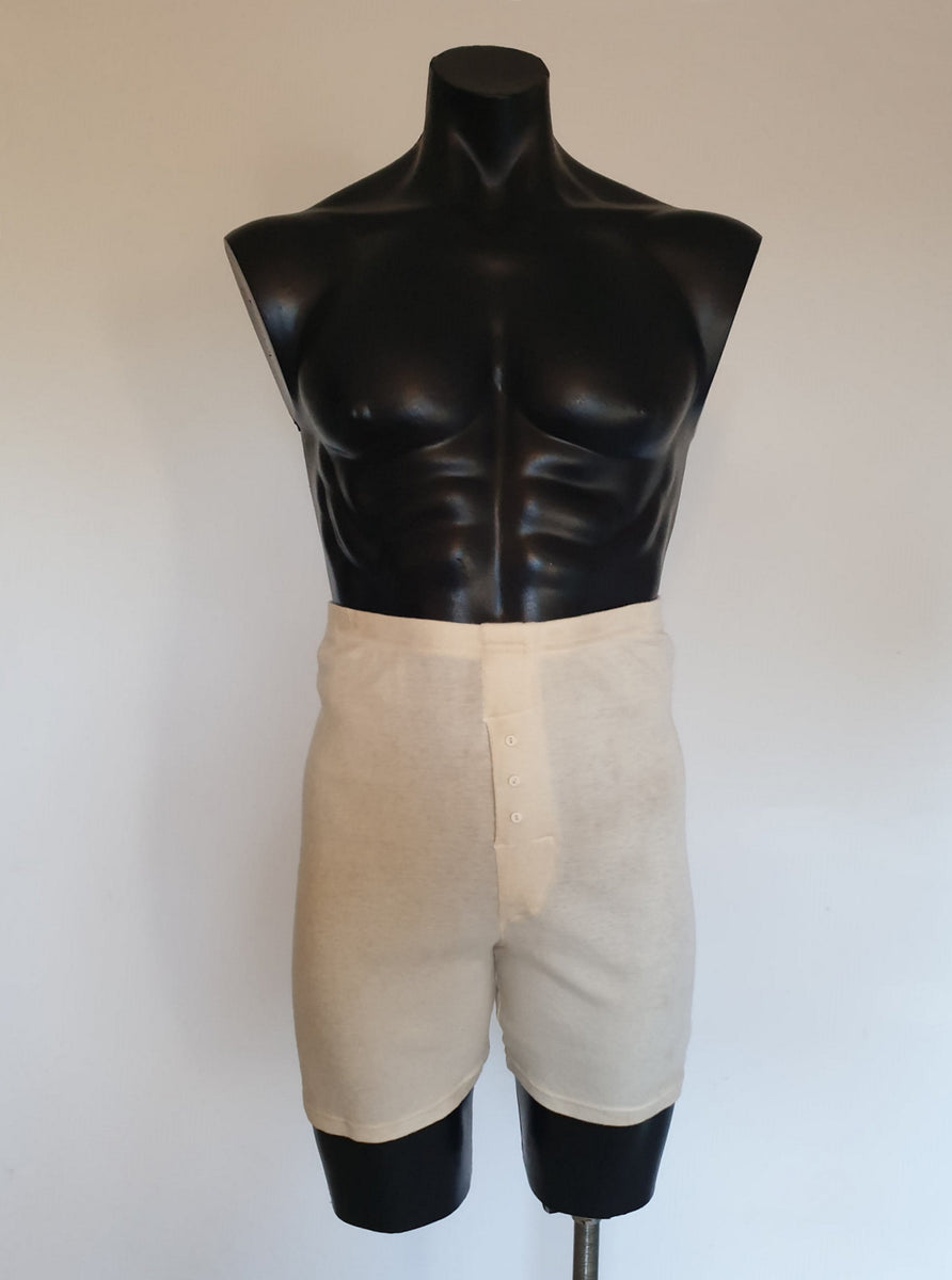 Vintage Style Cream Wool Boxer Shorts - Thermal Underpants - S – Louisa ...